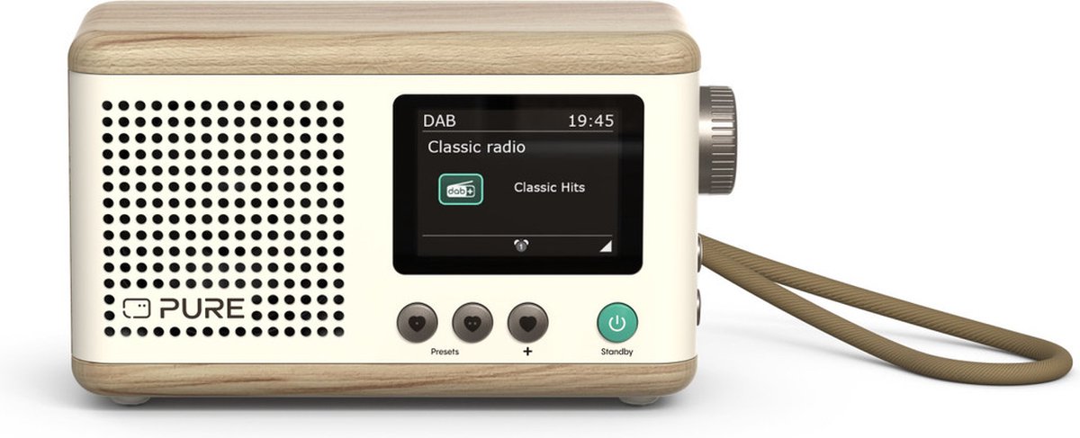 Pure Classic Mini - The Charming Portable Digital Radio, Cotton White ...